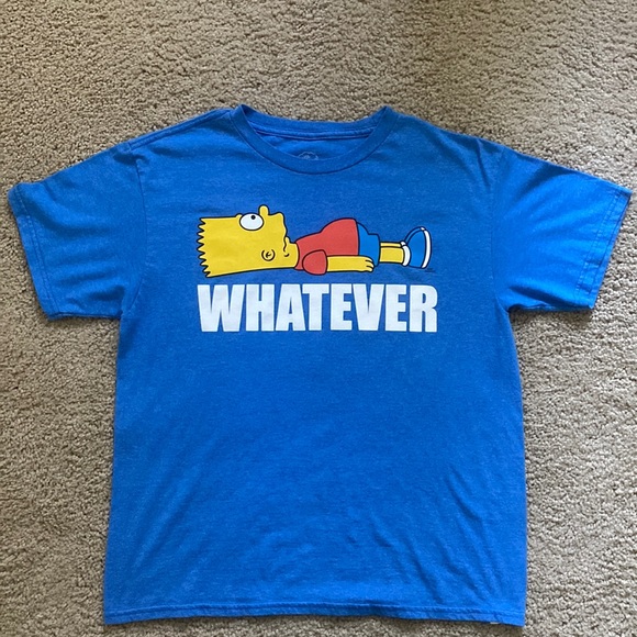 Shirts & Tops | Kids Bart Simpson Whatever Tshirt Xxl 18 The Simpsons ...